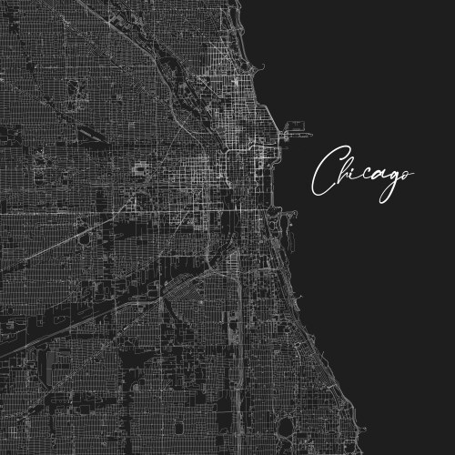 Chicago City Map Vector Images (over 270)