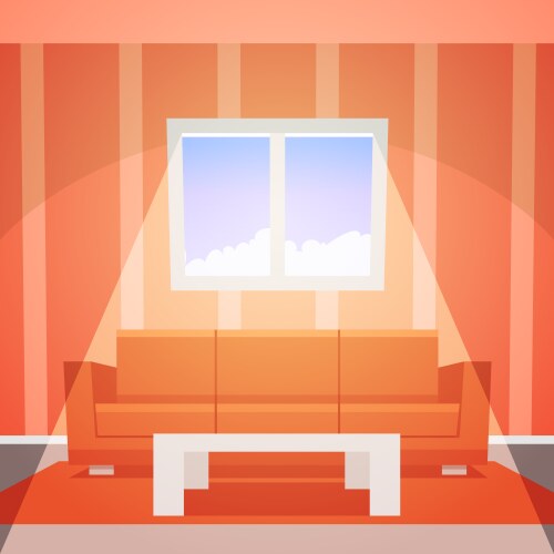 Cartoon hallway house entrance interior Royalty Free Vector