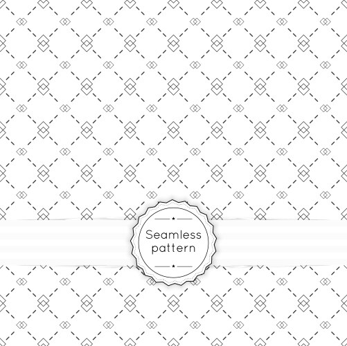 Diagonal cross line grid seamless pattern Vector Image