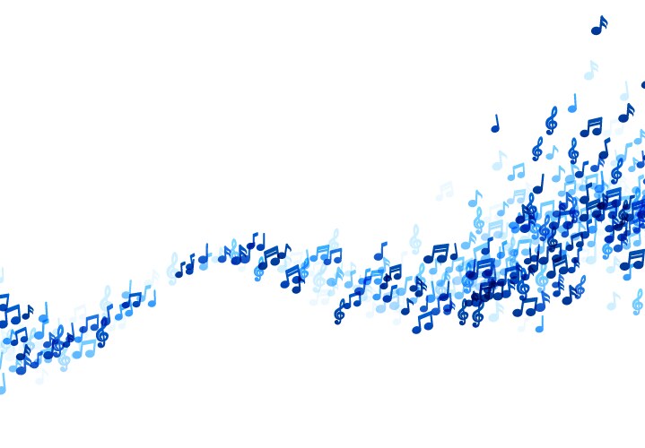 Blue Music Notes Vector Images (over 11,000)