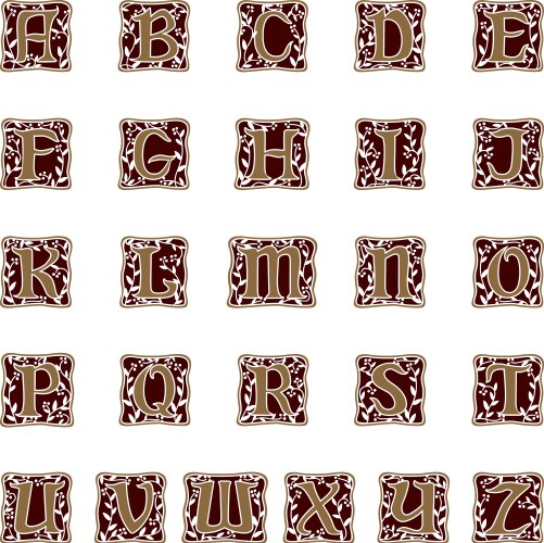 Ornamental Alphabet Vector Images (over 83,000)