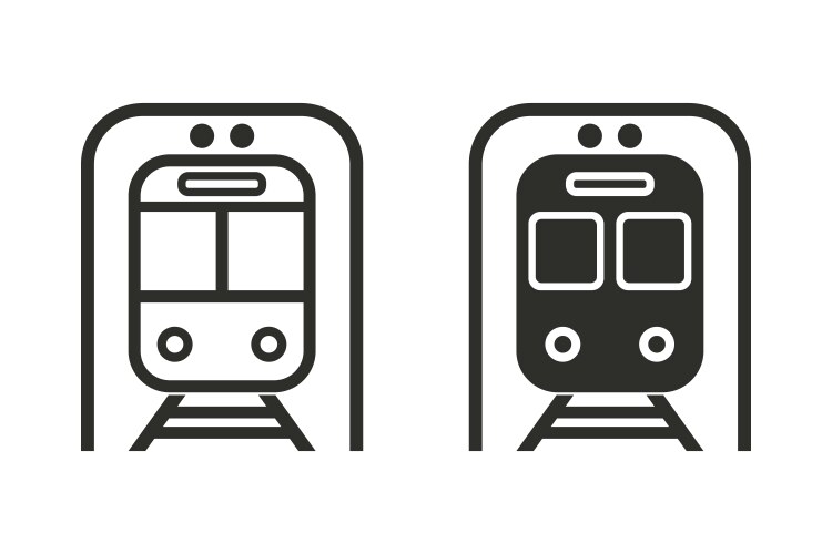 Metro rail icon Royalty Free Vector Image - VectorStock