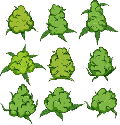 Weed Nugs Vector Images (41)