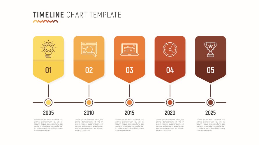 Timeline 3d infographic 3 Royalty Free Vector Image