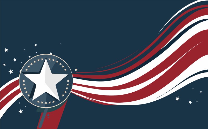 Usa color flag concept background Royalty Free Vector Image