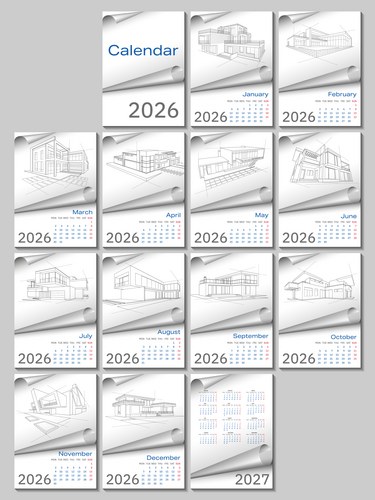 2026 calendar Vector Images & Graphics for Commercial Use | VectorStock