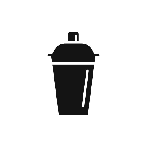 Bar shaker icon symbol on white background Vector Image
