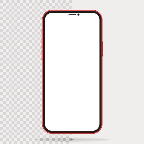 Modern frameless mobile phone mockup isolated Vector Image