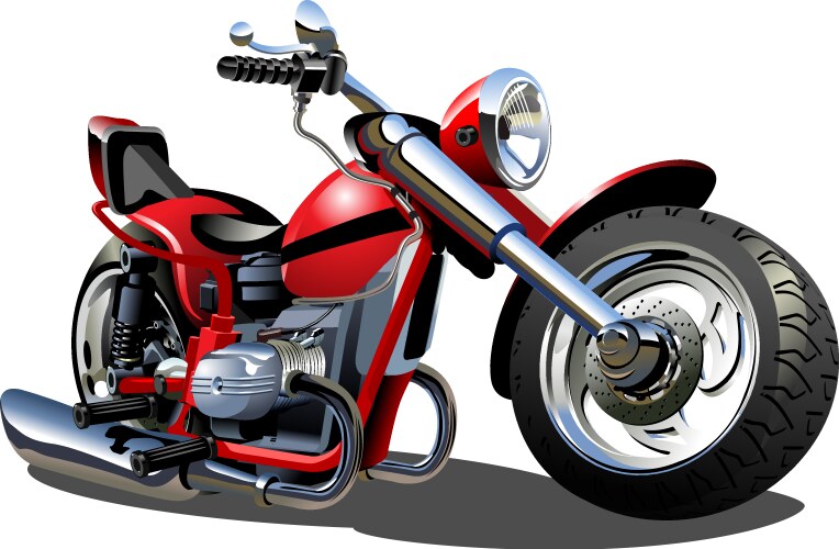Man riding motorcycle race Royalty Free Vector Image