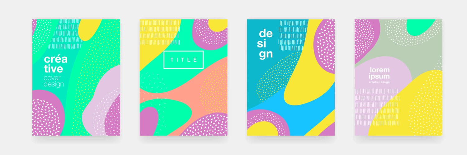 Fun doodle pattern background with abstract Vector Image