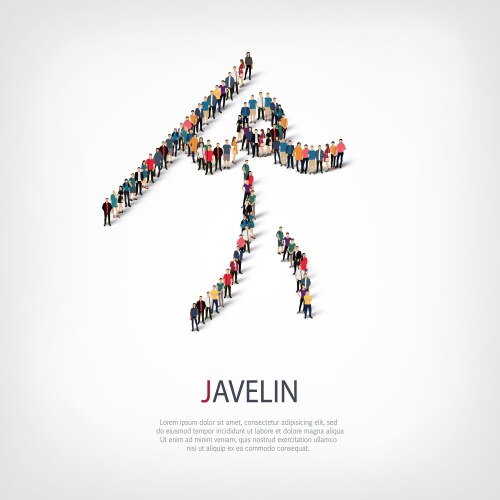 Man Throwing Javelin Vector Images Over 300