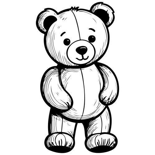 Free Teddy Bear Outline Vector Images (over 140)