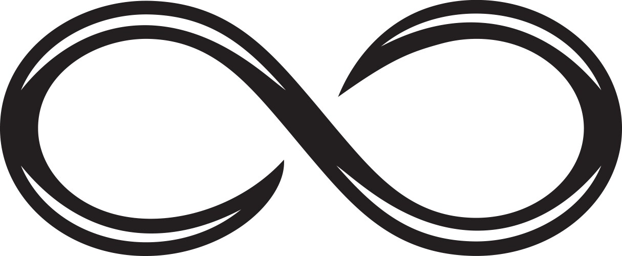 Infinity sign icon Royalty Free Vector Image - VectorStock
