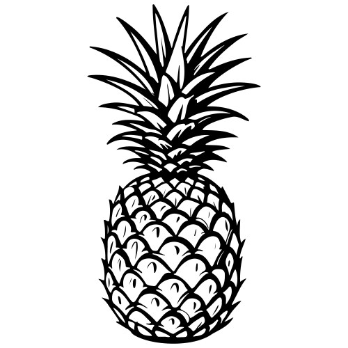 Pineapple Line Art Vector Images (over 2,900)