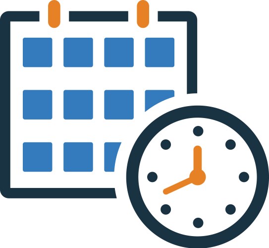 Appointment schedule icon Royalty Free Vector Image