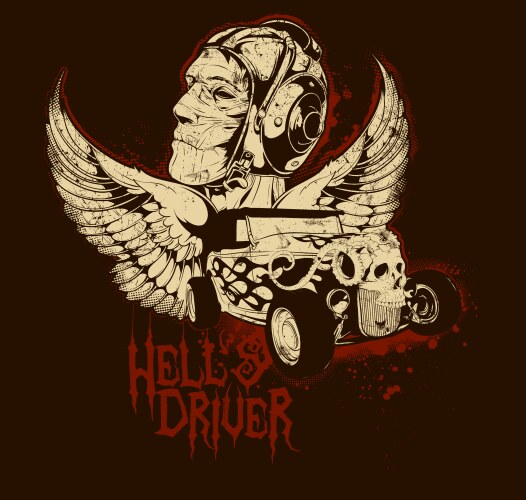 Disk brake motorbike and shockbreaker art Vector Image