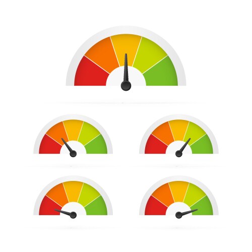 Rating meter Royalty Free Vector Image - VectorStock