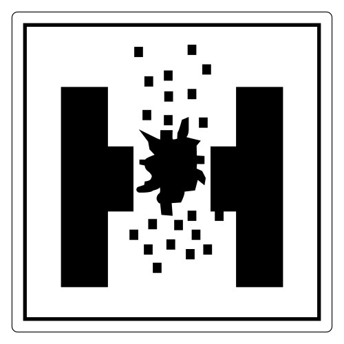 Symbol hazardous toxic warning sign chemical Vector Image