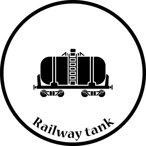 Oil railway tank icon Royalty Free Vector Image