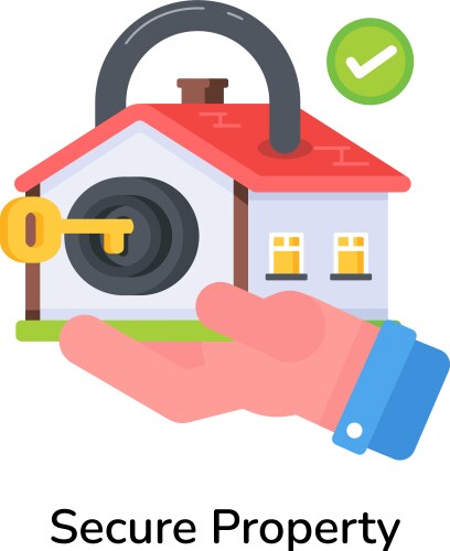 Property handover Royalty Free Vector Image - VectorStock