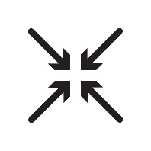 Compact size icon linear logo mark in black Vector Image