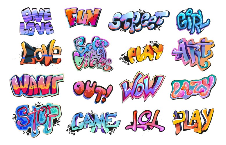 Spray Paint Words Vector Images (over 1,800)