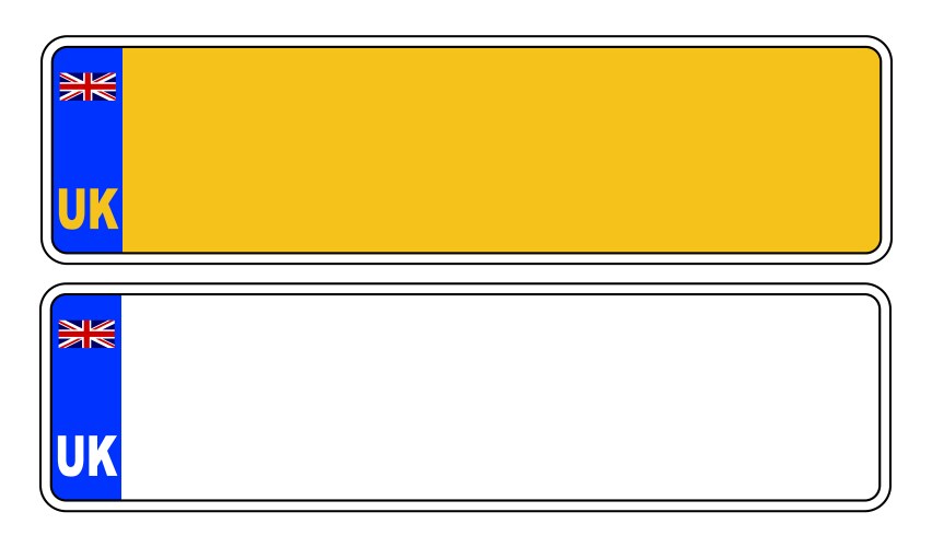 Uk Number Plate Vector Images (85)