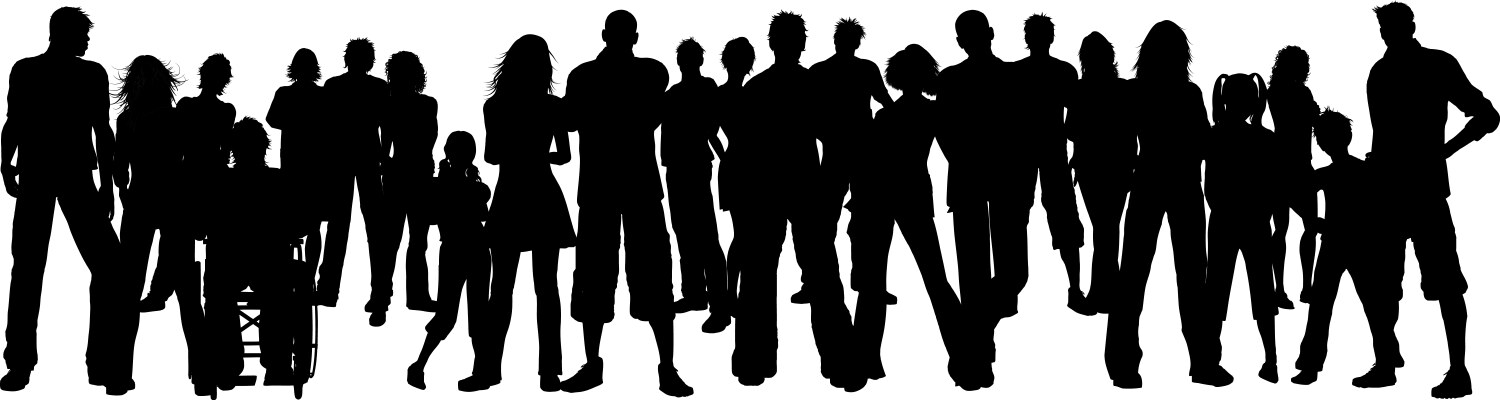 Grunge crowd Royalty Free Vector Image - VectorStock