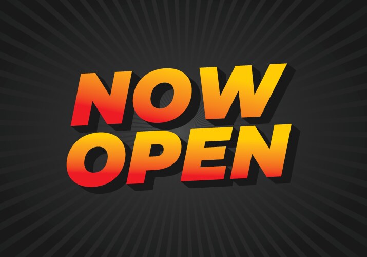 Now Open Banner Vector Images (over 3,300)