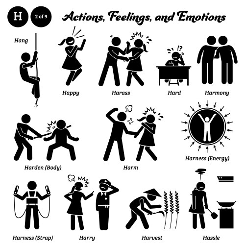 Woman female girl self defense stick figure Vector Image