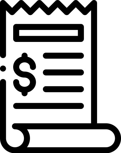 Bankbook icon thin linear style design isolated Vector Image