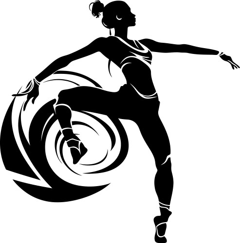 Celestial cadence soul of dance symbol whirling Vector Image