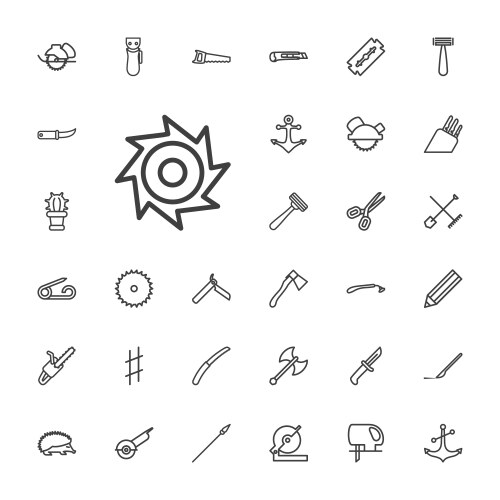 25 sharp icons (36775923) – Free Vector | VectorStock