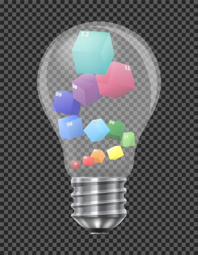 Electric light bulb abstract concept Royalty Free Vector