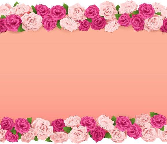 Wedding flower frame Royalty Free Vector Image