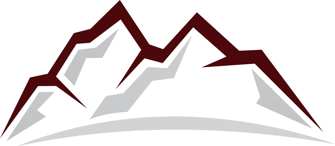 Rock mountain logo icon design Royalty Free Vector Image