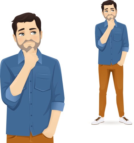 Man Thinking Cartoon Vector Images (over 20,000)