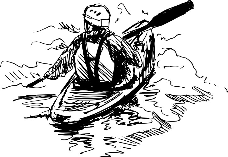 Kayak Sketch Vector Images (over 710)