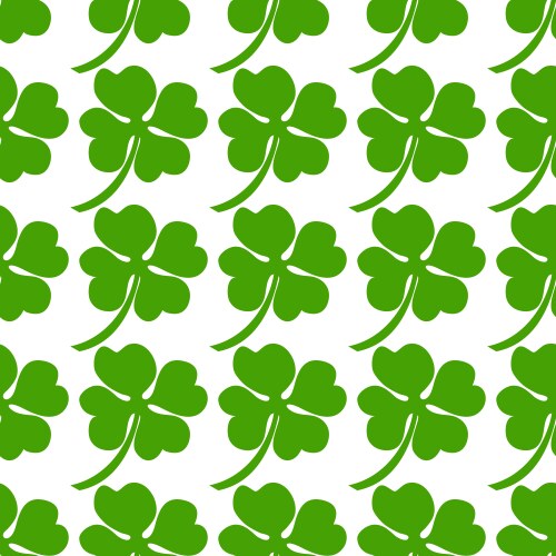 Seamless patterns with clover Royalty Free Vector Image