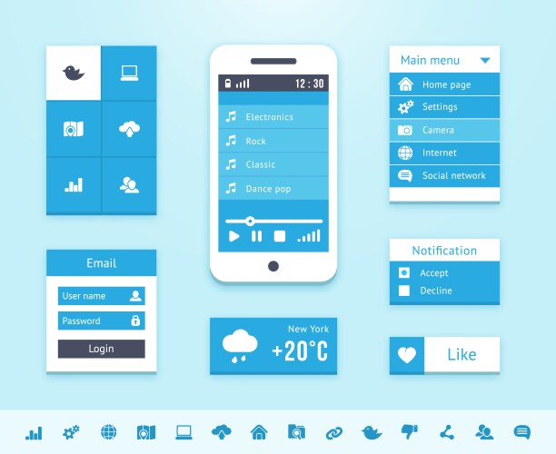 Mobile Interface Vector Images (over 440,000)