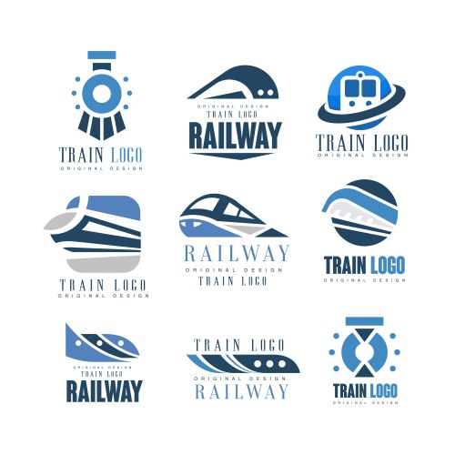 Old train logo Royalty Free Vector Image - VectorStock