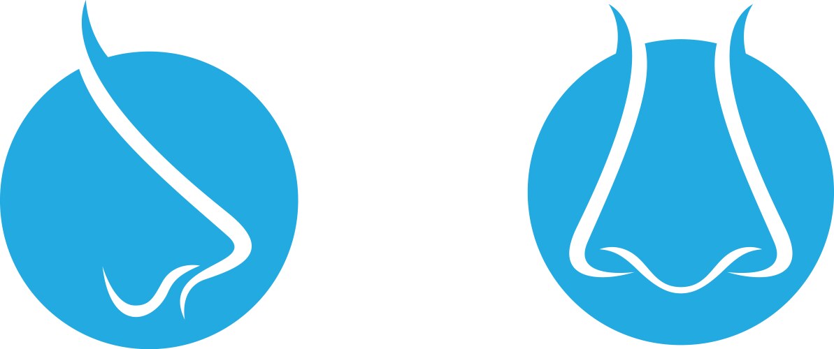 Allergy rhinitis runny nose allergic reaction Vector Image