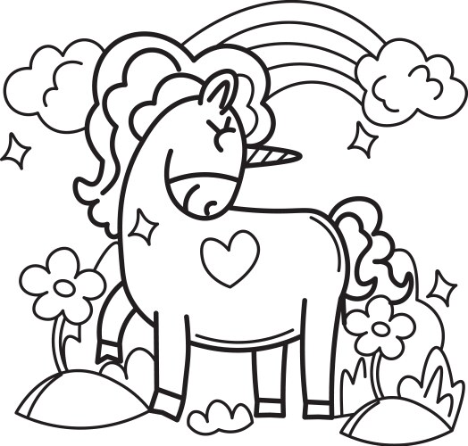 Flower Coloring Pages Vector Images (over 34,000)