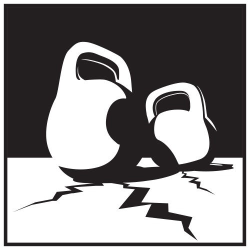 Kettlebell sculptures premium set for crafting Vector Image