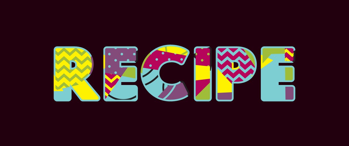 Double cheeseburger letters recipe typography Vector Image