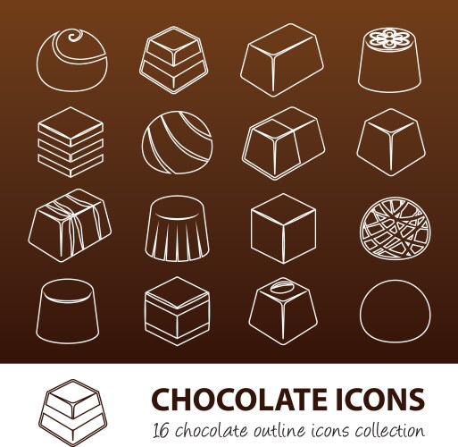 Chocolate Outline Icon Vector Images (over 40,000)