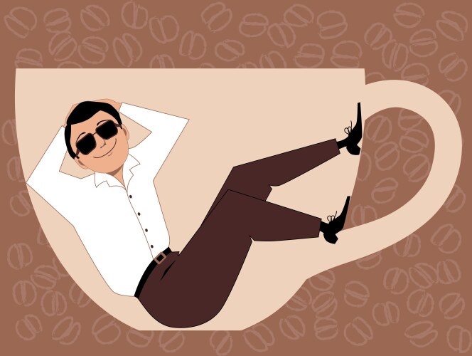 Morning coffee Royalty Free Vector Image - VectorStock