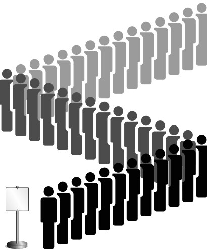 People Queue Vector Images (over 5,300)