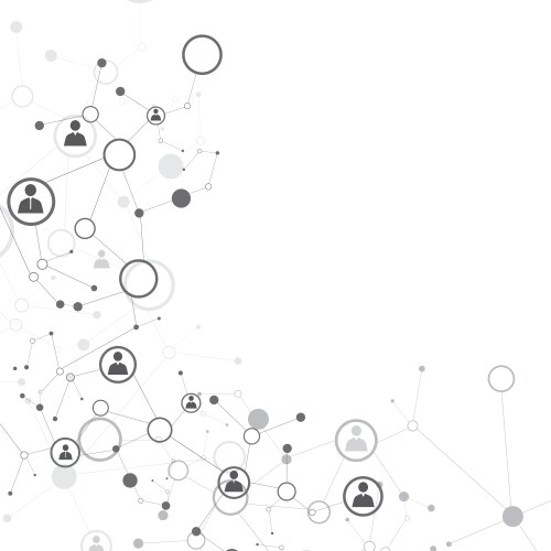 Human model connection Royalty Free Vector Image