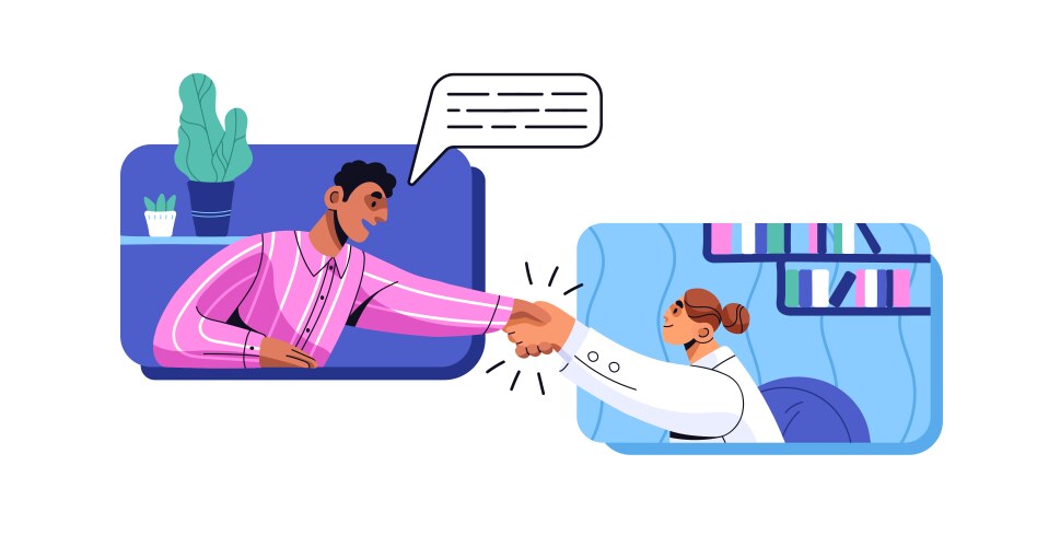 Handshake Cartoon Vector Images (over 7,600)